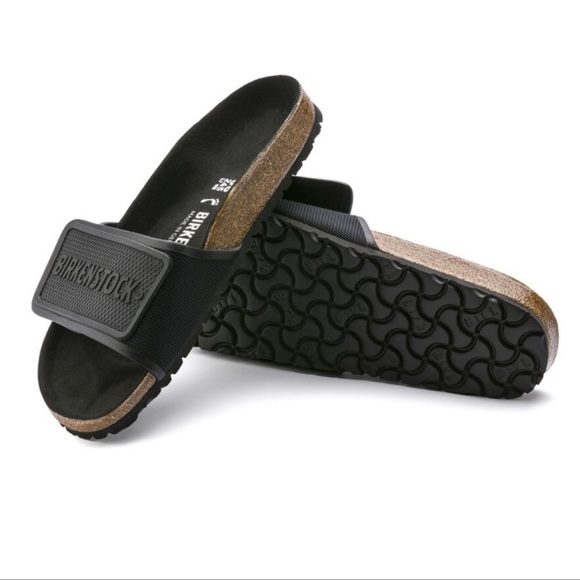 Birkenstock | Shoes | Birkenstock Mens Tema Black Mircrofiber Comfort ...